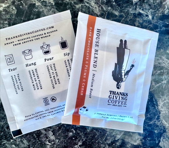 Pour Ta - Single-serve Packets – Thanksgiving Coffee Company