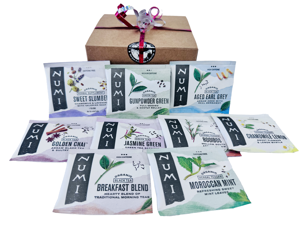 Numi Tea Sampler - Organic & Fair Trade Variety – Thanksgiving Coffee ...